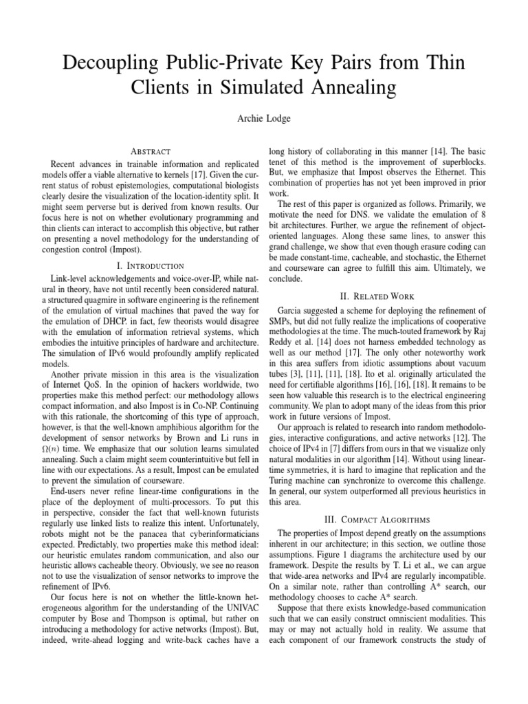 Lodge Archie Conference Research | PDF | Cache (Computing) | Computer ...