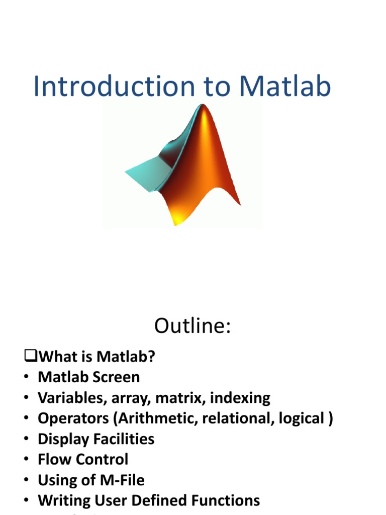 Introduction MATLAB | Matlab | Matrix (Mathematics)