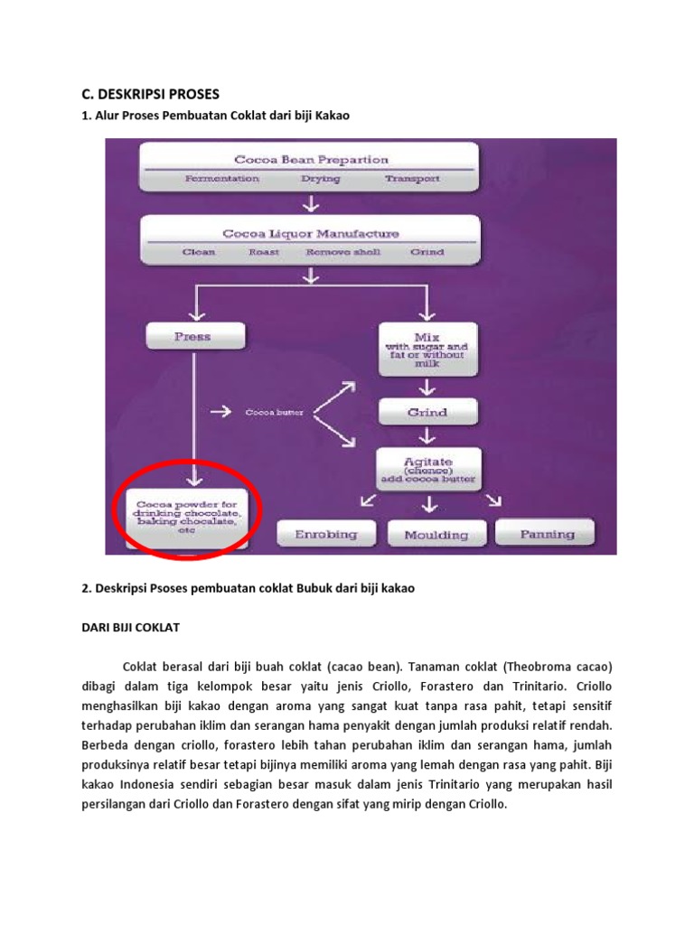Proses Pembuatan Coklat dari Kakao | PDF