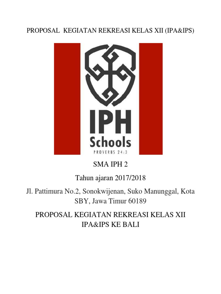 Proposal Kegiatan Rekreasi Kelas Xii | PDF
