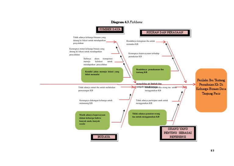 Analisis Fishbone Pemakaian KB Ibu | PDF