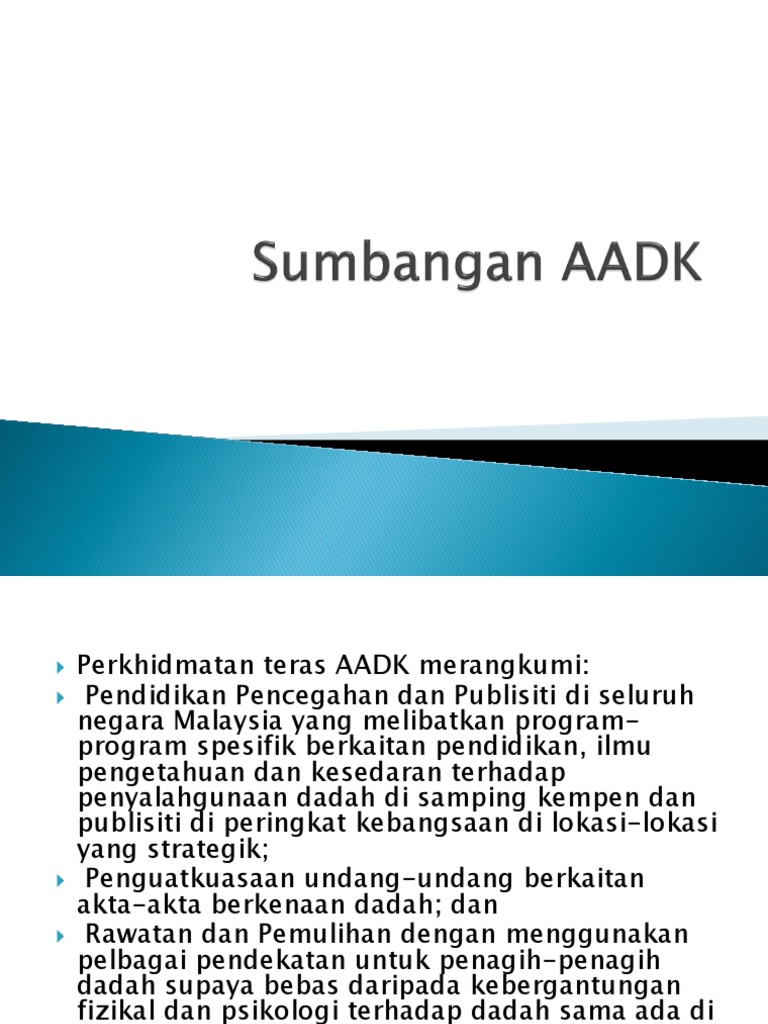 Sumbangan AADK | PDF