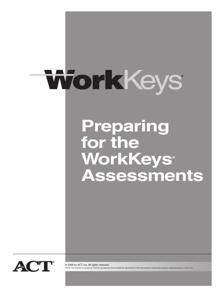 ACT - WorkKeys Prep (2006) | Volume | Test (Assessment)