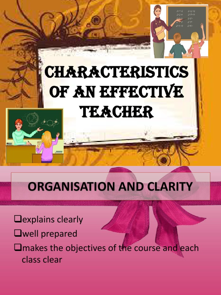 Effective Teacher Characteristics Guide | PDF | Learning | Behavioural ...