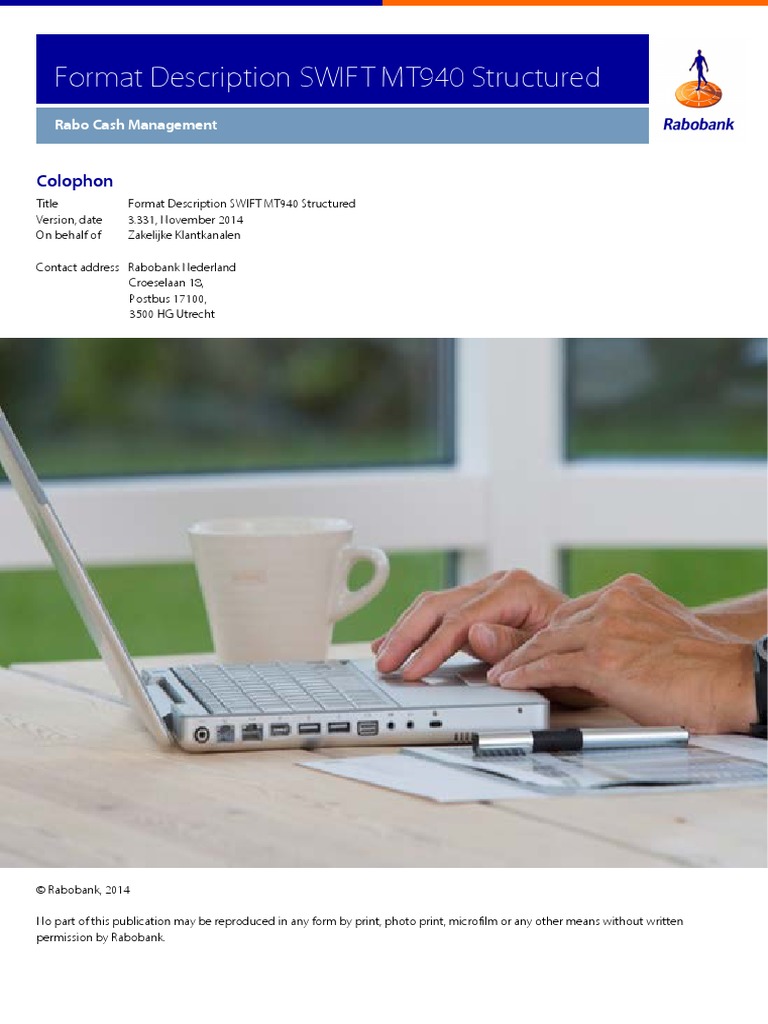 Format Description Swift Mt940 Structured En | Debits And Credits ...
