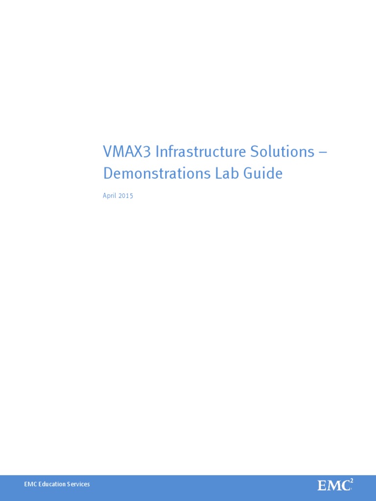 VMAX3 Is Lab Guide | PDF | Login | Superuser