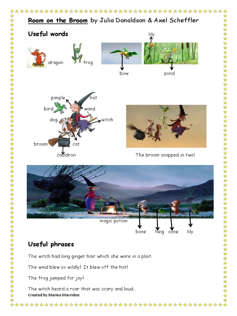 Room on the Broom Vocabulary Guide | PDF | Mystery, Thriller & Crime ...