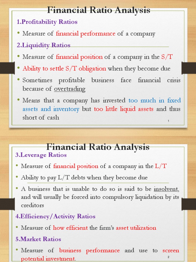Financial Ratio Analysis Overview | PDF | Leverage (Finance) | Equity ...
