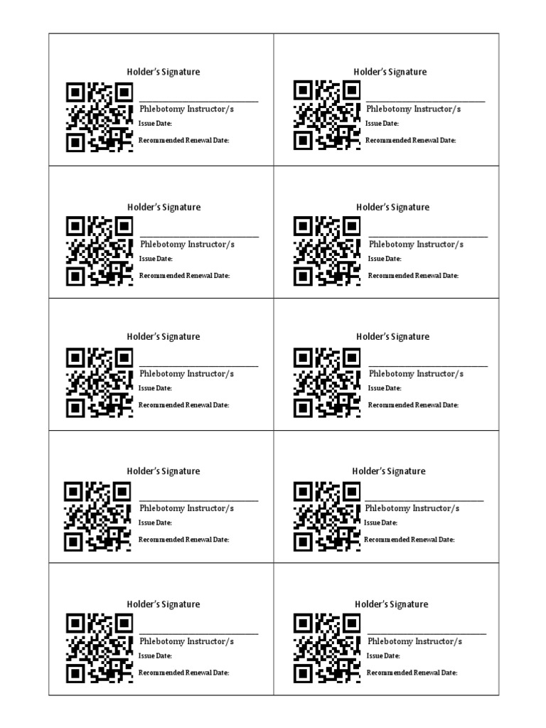 Phlebotomy Instructor Certification Form | PDF