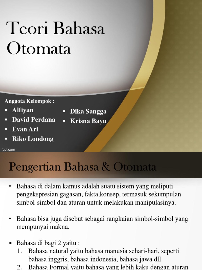 Teori Bahasa Otomata | PDF