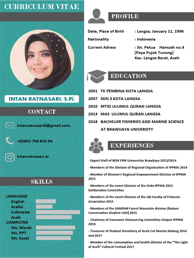 CV Intan Ratnasari Padukone | PDF