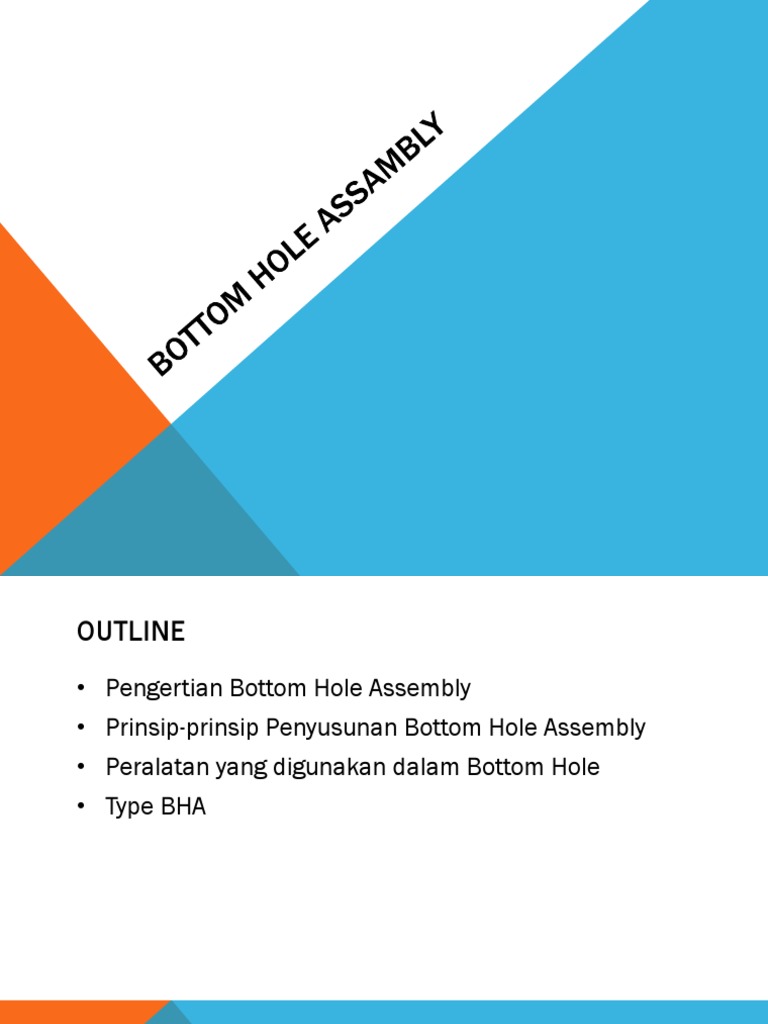Jenis dan Prinsip Bottom Hole Assembly | PDF