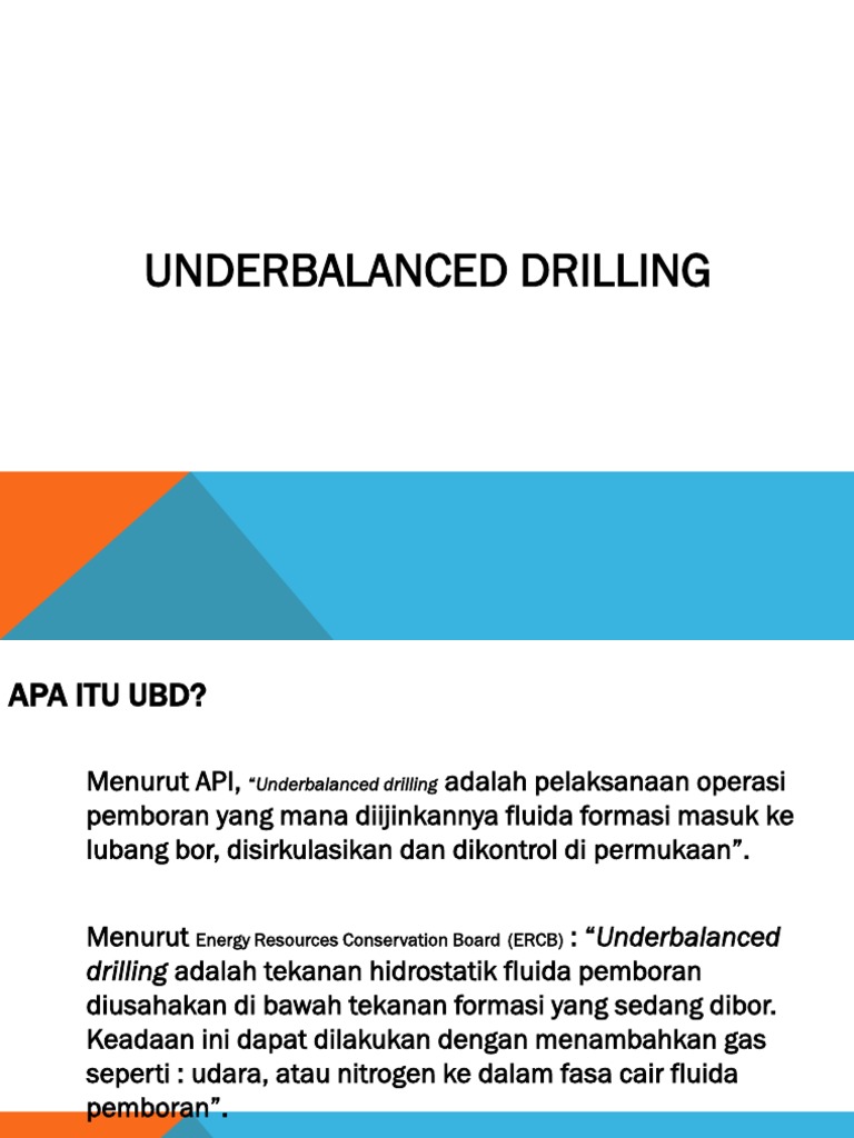 Underbalanced Drilling | PDF