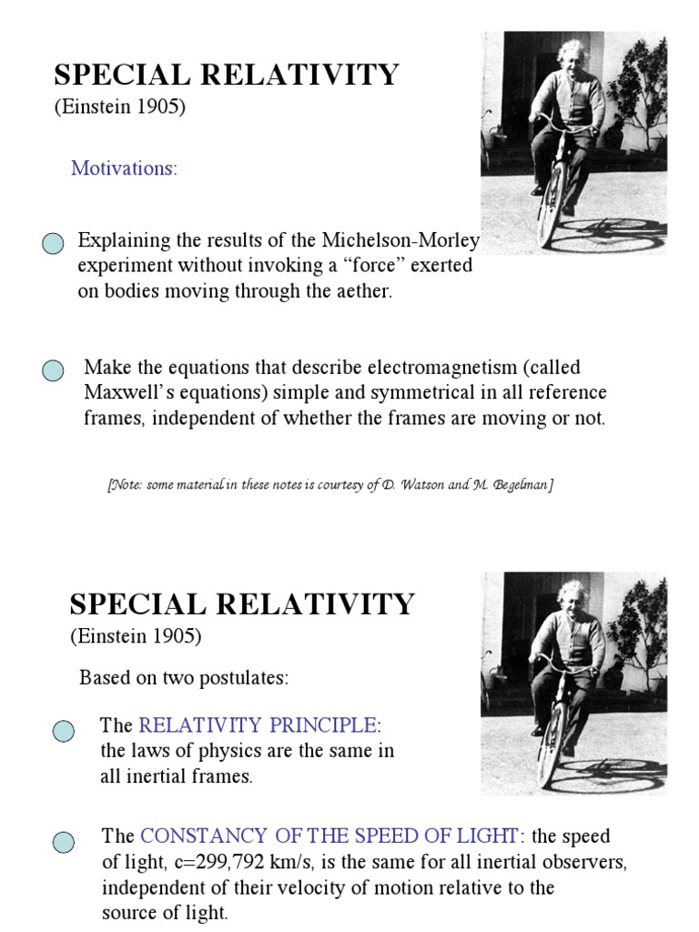 Special Relativity | PDF | Special Relativity | Spacetime