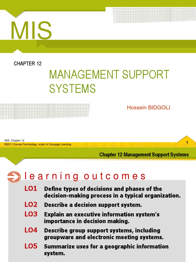 Management Support Systems: Hossein BIDGOLI | PDF | Decision Support ...