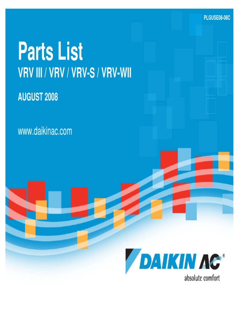 Parts List for VRV, VRV-S and VRV-WII Systems | Pipe (Fluid Conveyance ...