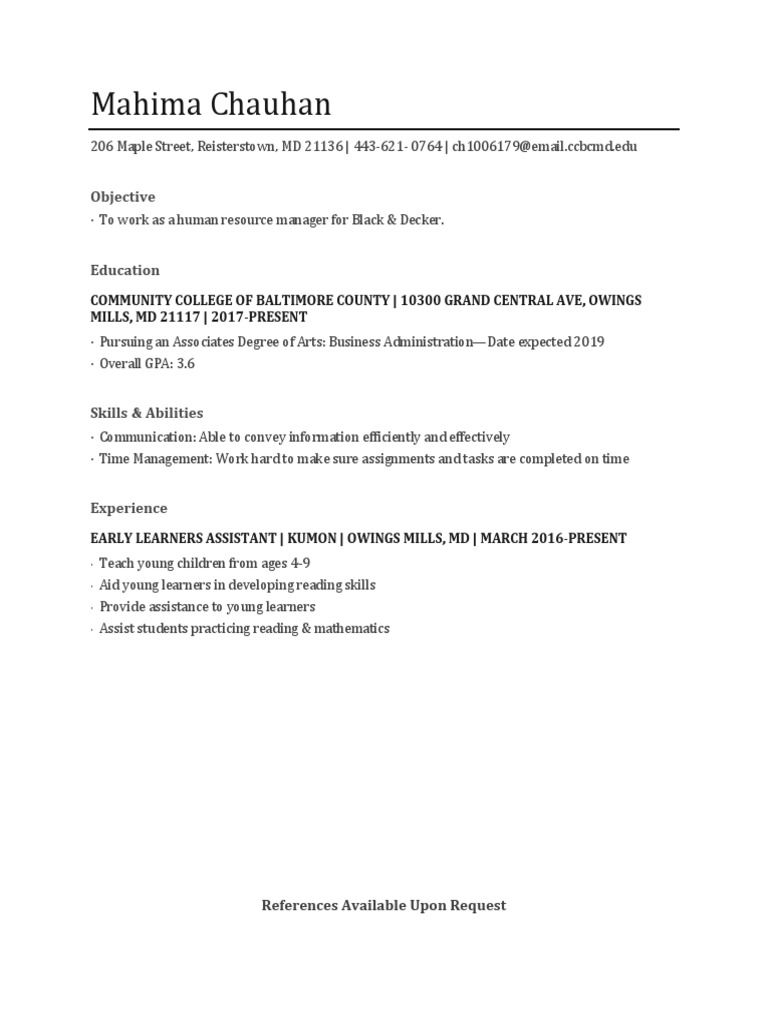 Chauhan Resume Final | PDF