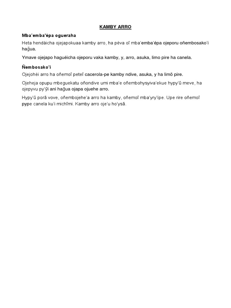 Kamby Arro | PDF