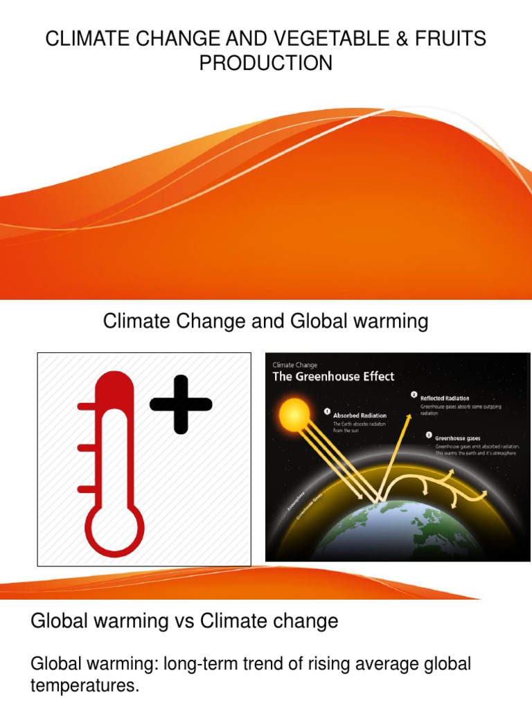 Climate Change and Vegetable & Fruits Production | Download Free PDF ...