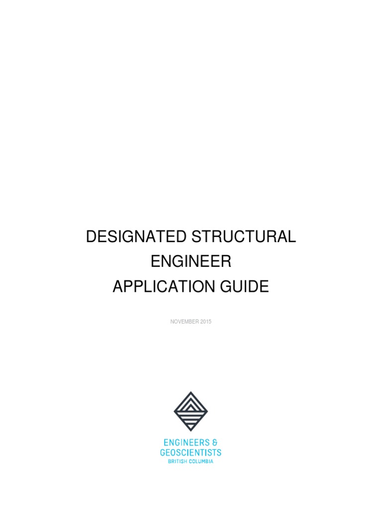Designated Structural Eng Application Guide | PDF | Engineer | Engineering