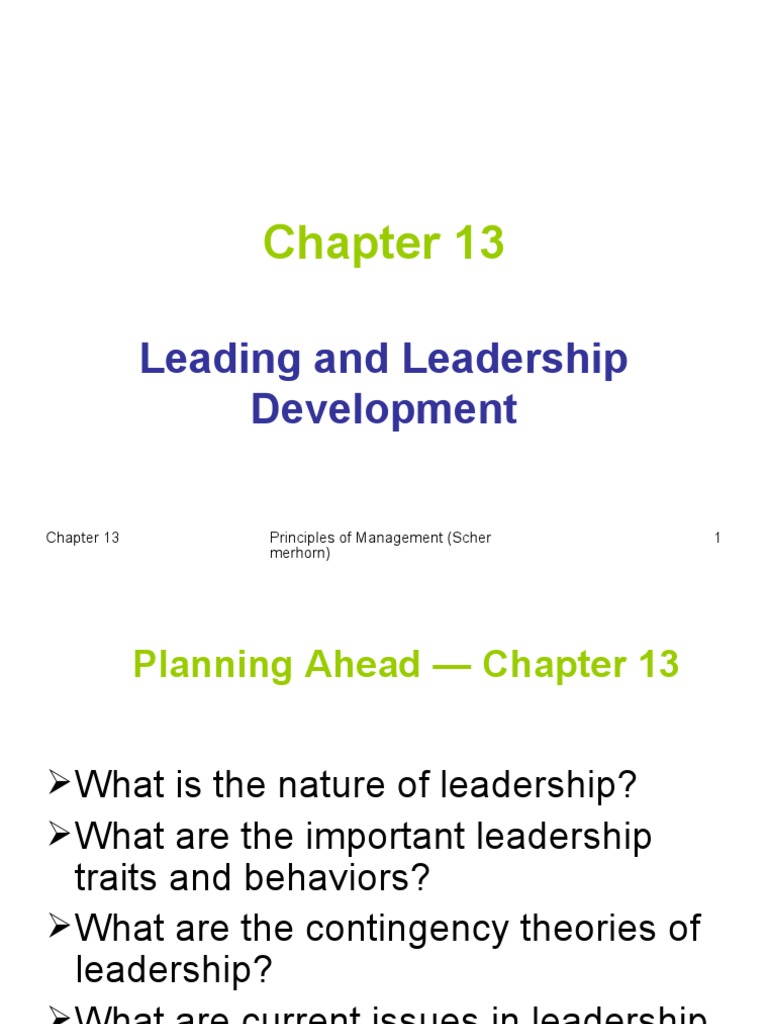 Leadership Theories and Styles Overview | PDF | Leadership | Power ...