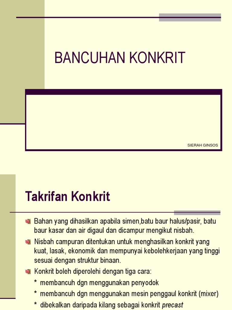 Konkrit Bancuhan | PDF