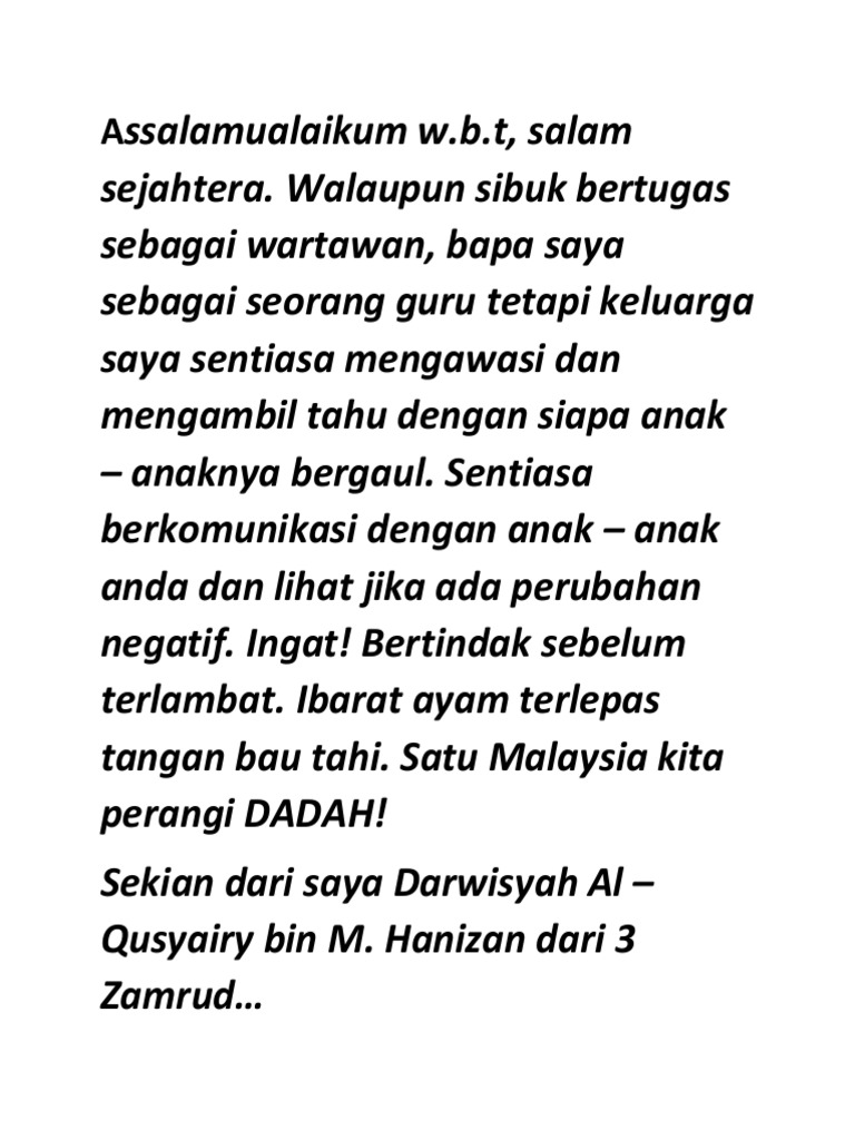 Contoh Skrip Wartawan | PDF