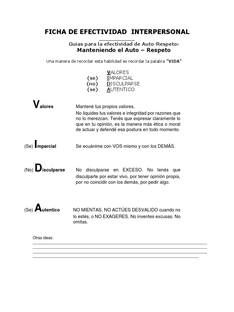 Habilidades de Efectividad Interpersonal DBT | PDF | Agitación | Science