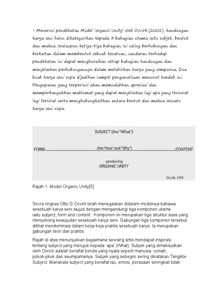 MODEL Ocvirk Organic Unity | PDF