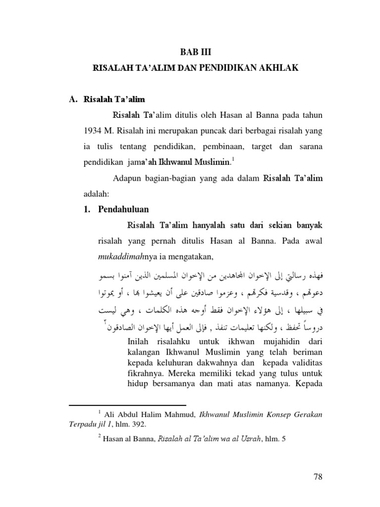 Risalah Ta'Lim 1 | PDF