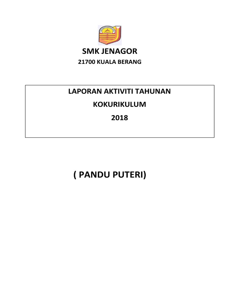 Kulit Depan Buku Aktiviti Badan Beruniform | PDF