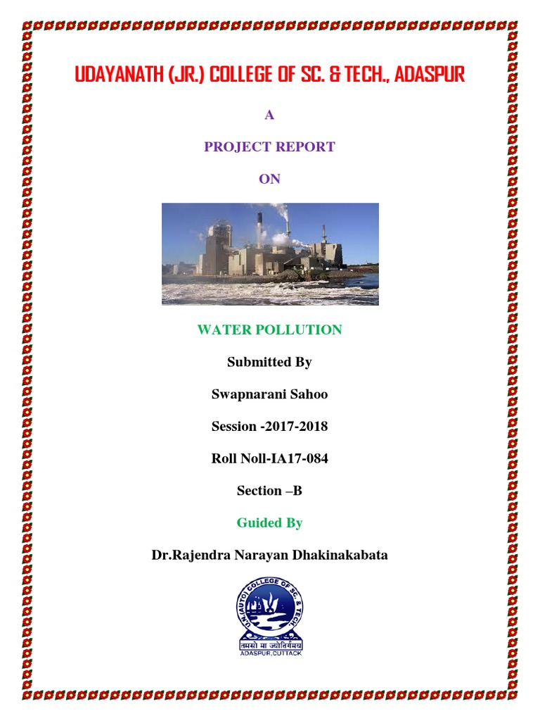 Udayanath (JR.) College of Sc. & Tech., Adaspur: A Project Report ON ...