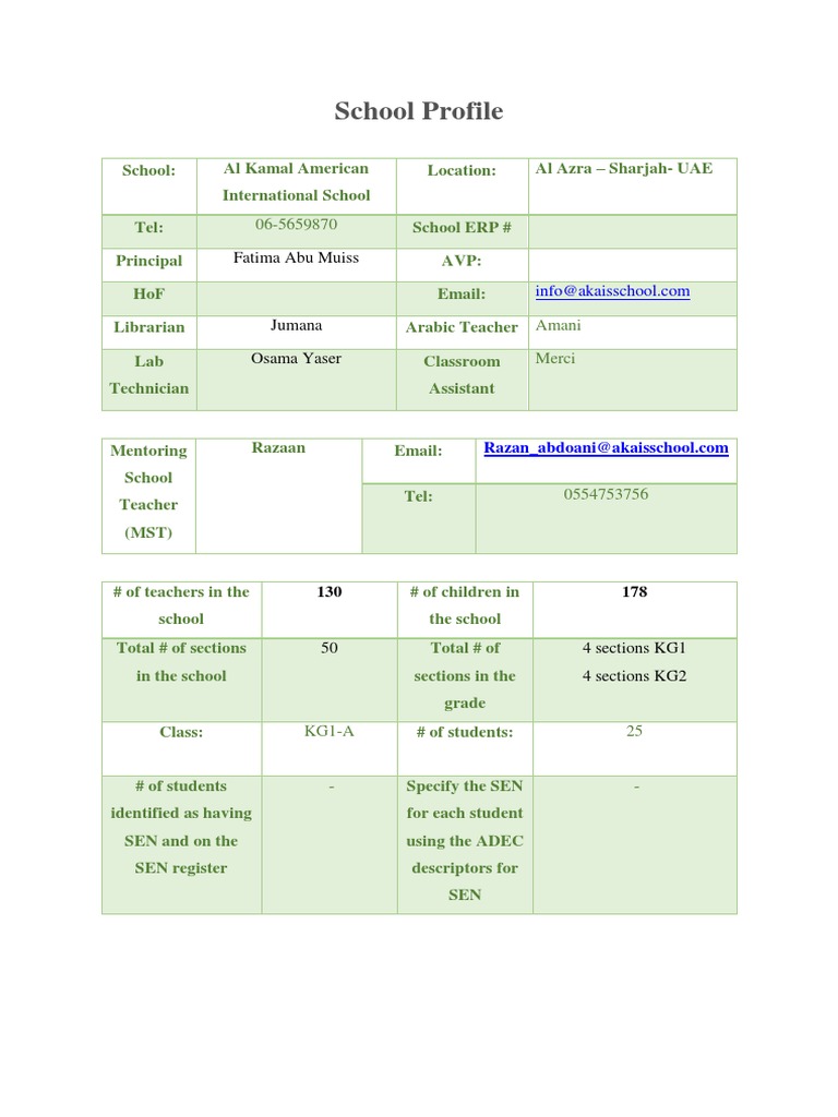 School Profile | PDF