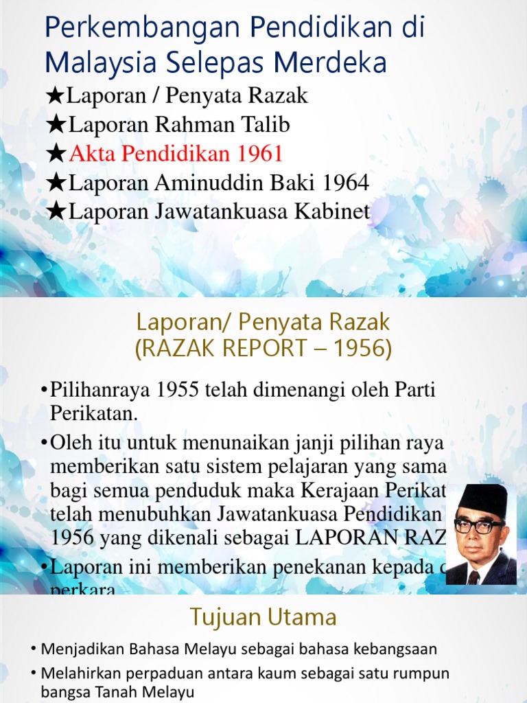 Perkembangan Pendidikan Di Malaysia Selepas Merdeka | PDF