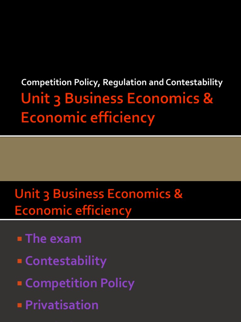 Competition Policy, Regulation and Contestability | PDF | Profit ...