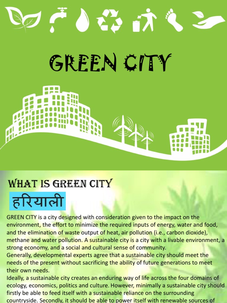 Understanding Green Cities: Concepts & Examples | PDF | Sustainable ...