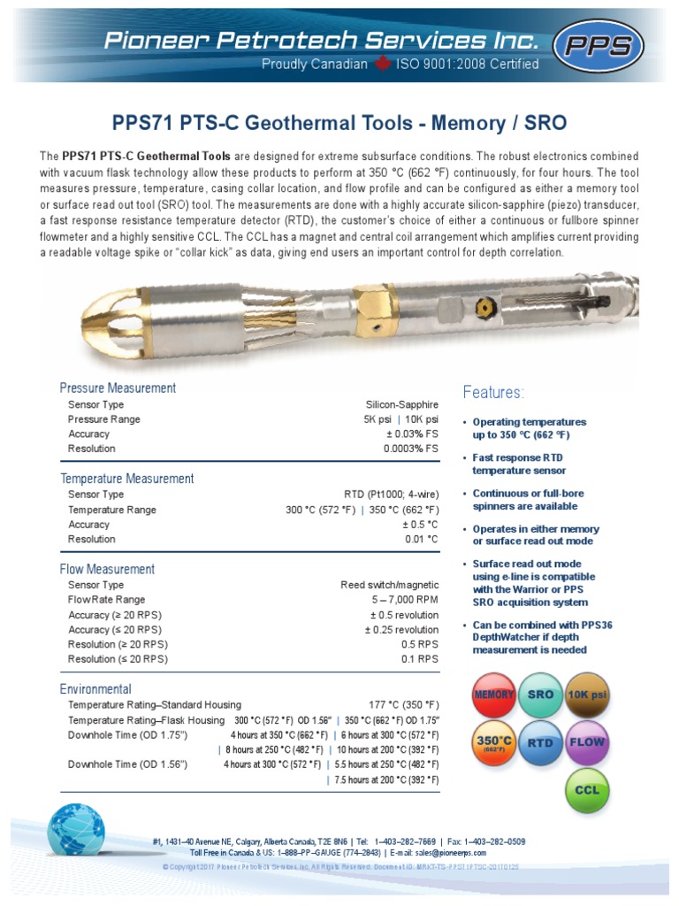 PPS71 PTSC DataSheet | PDF | Sensor | Flow Measurement