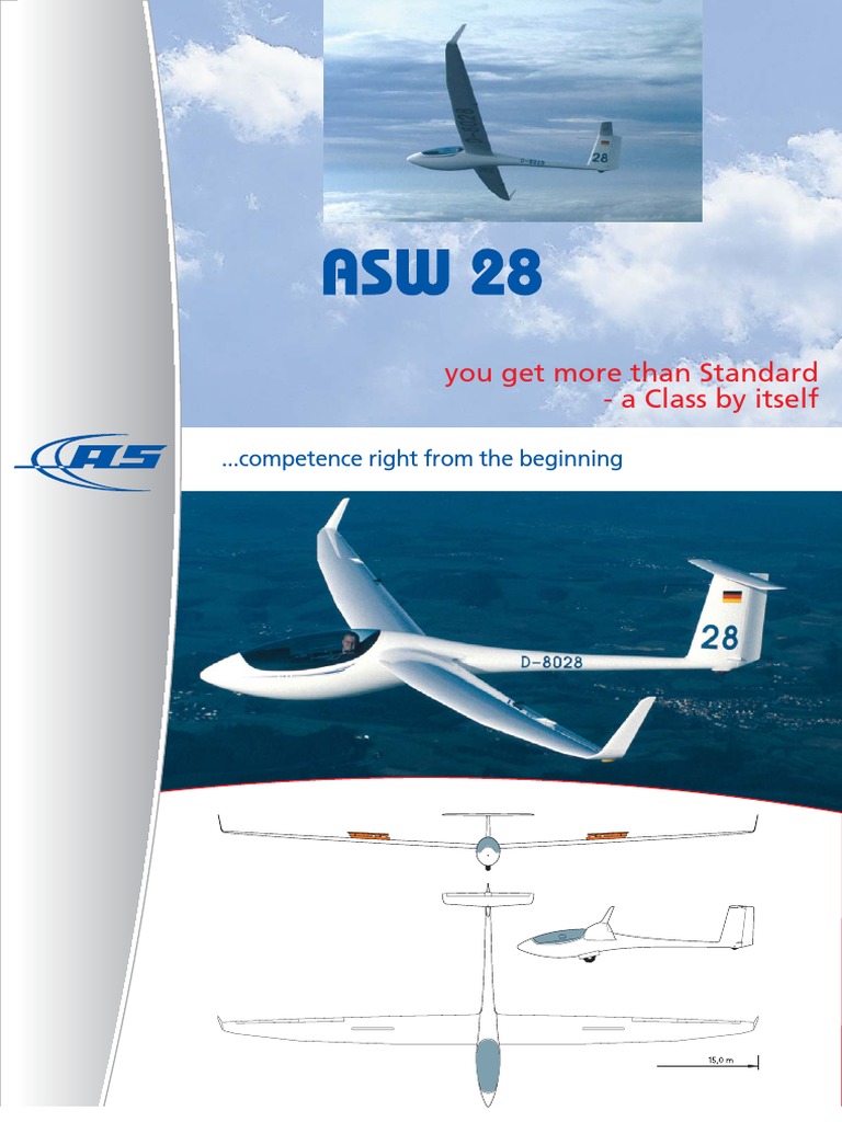 ASW 28: High-Performance Glider Overview | PDF | Glider (Sailplane ...