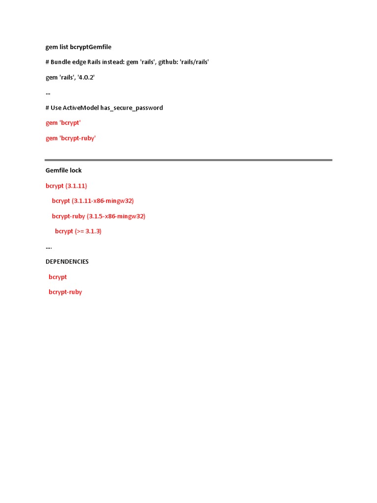 # Bundle Edge Rails Instead: Gem 'Rails', Github: 'Rails/Rails' Gem 'Rails', '4.0.2' # Use ...