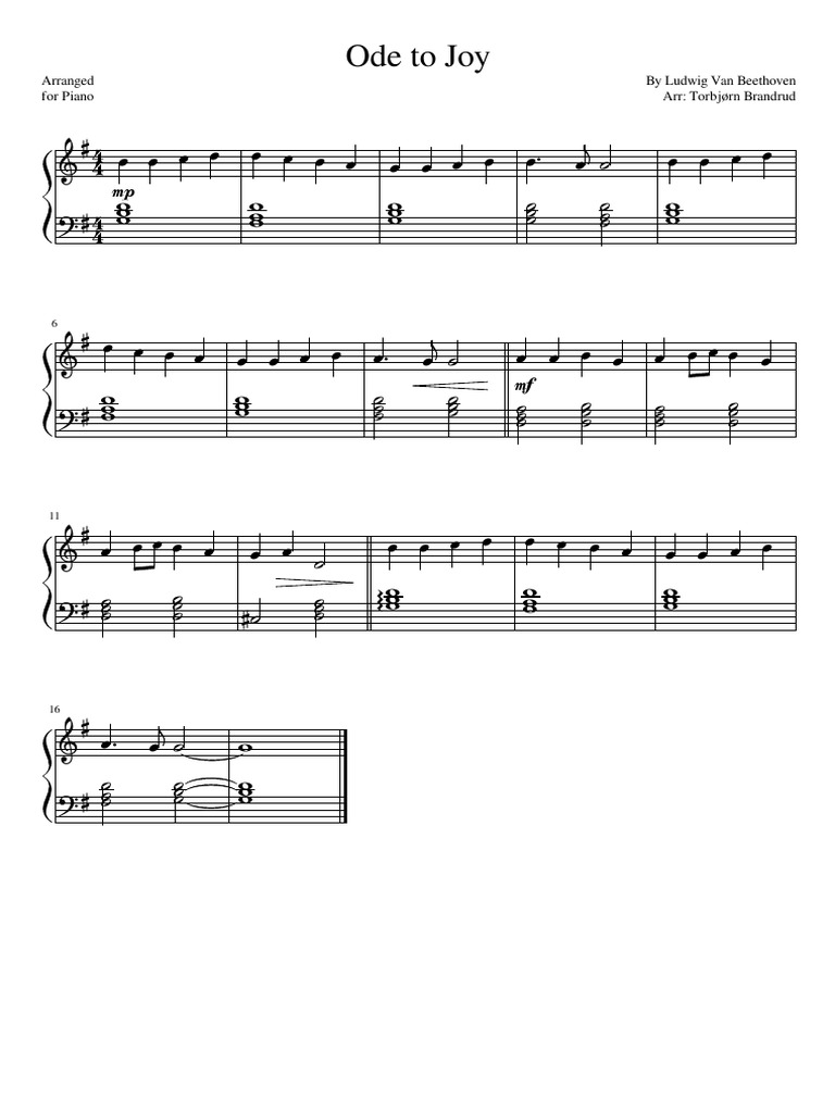 2271746-Ode To Joy Beginner | PDF