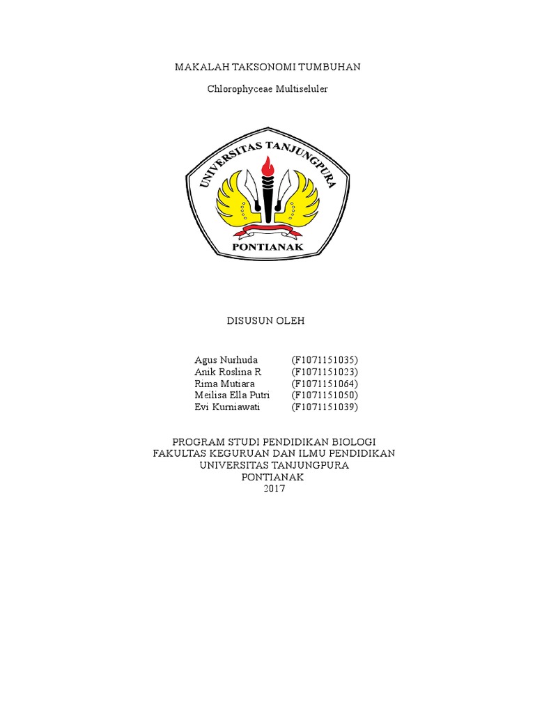 Chlorophyta Multiseluler | PDF
