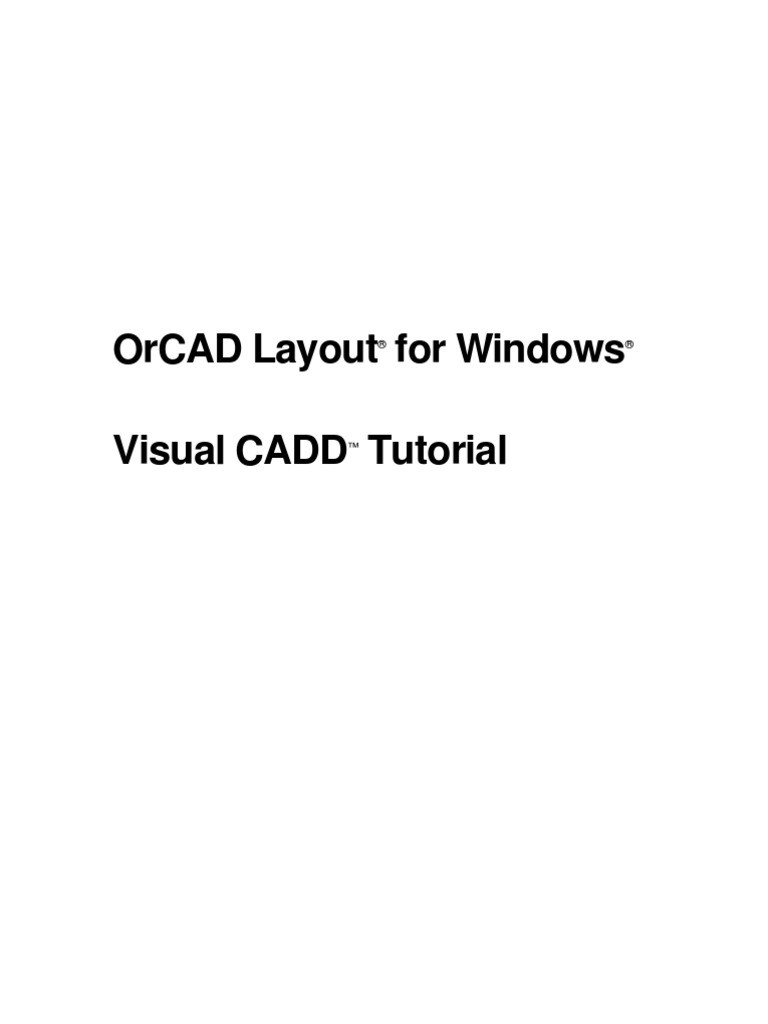 OrCAD Tutorial | PDF