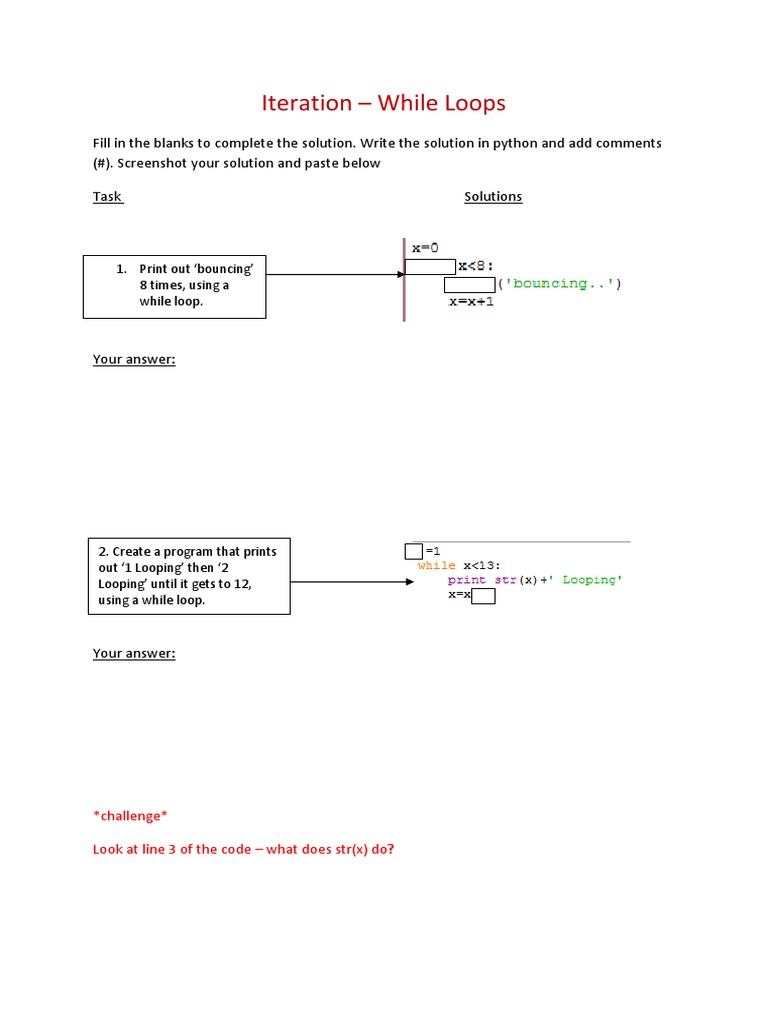 Iteration | PDF | Teaching Methods & Materials