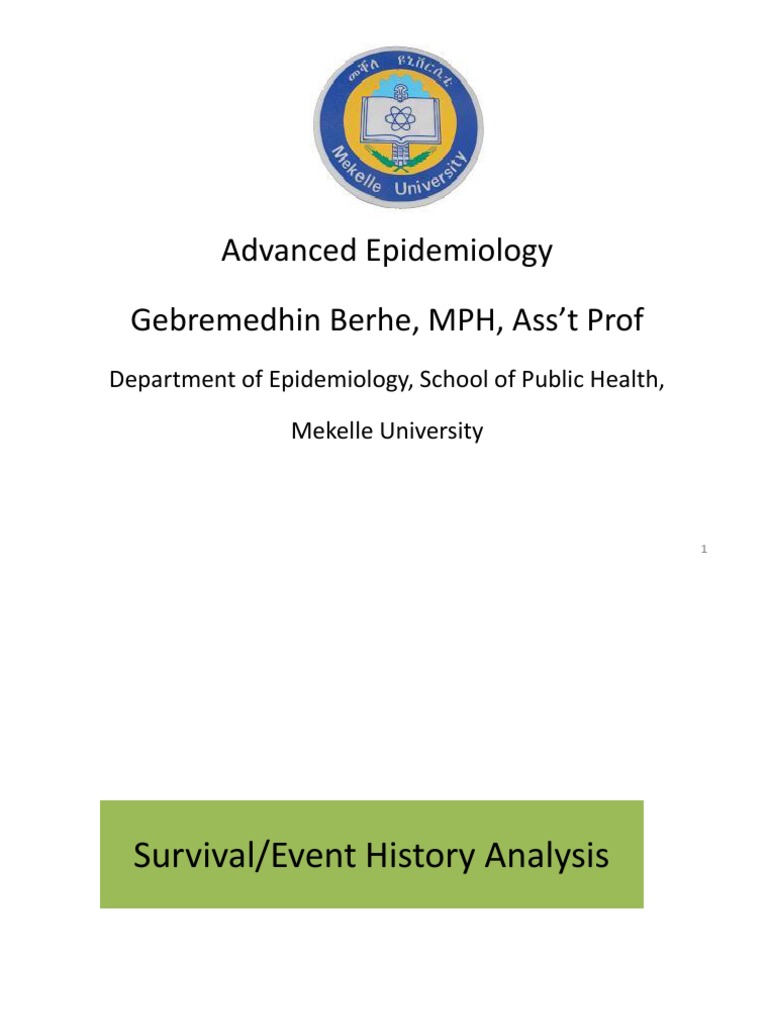 Advanced Survival Analysis Guide | PDF | Regression Analysis ...