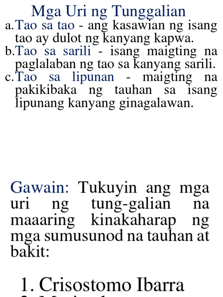 Uri NG Tunggalian | PDF