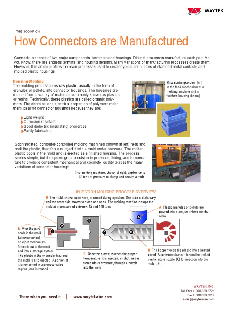 How Connectors Get Manufactured | PDF | Metals | Industries