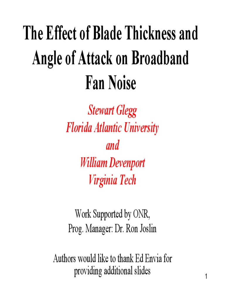 Bilbao 2008 Stewart Glegg | PDF | Lift (Force) | Spectral Density