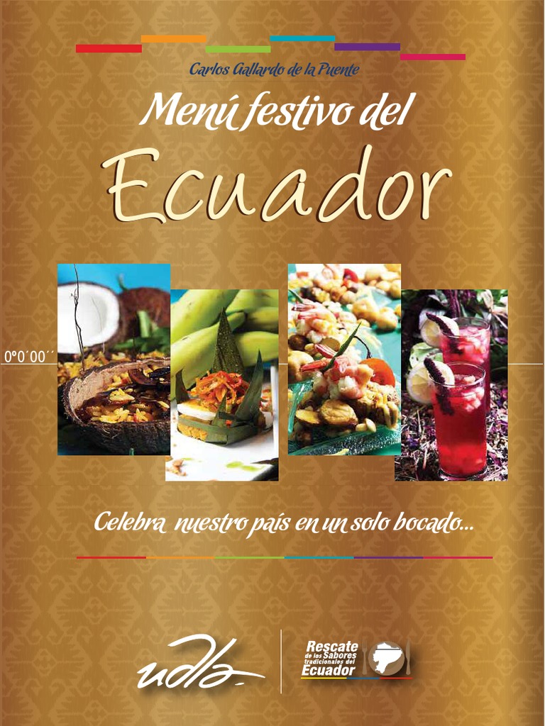 Menu Festivo Del Ecuador PDF | PDF | ensalada | Salsa