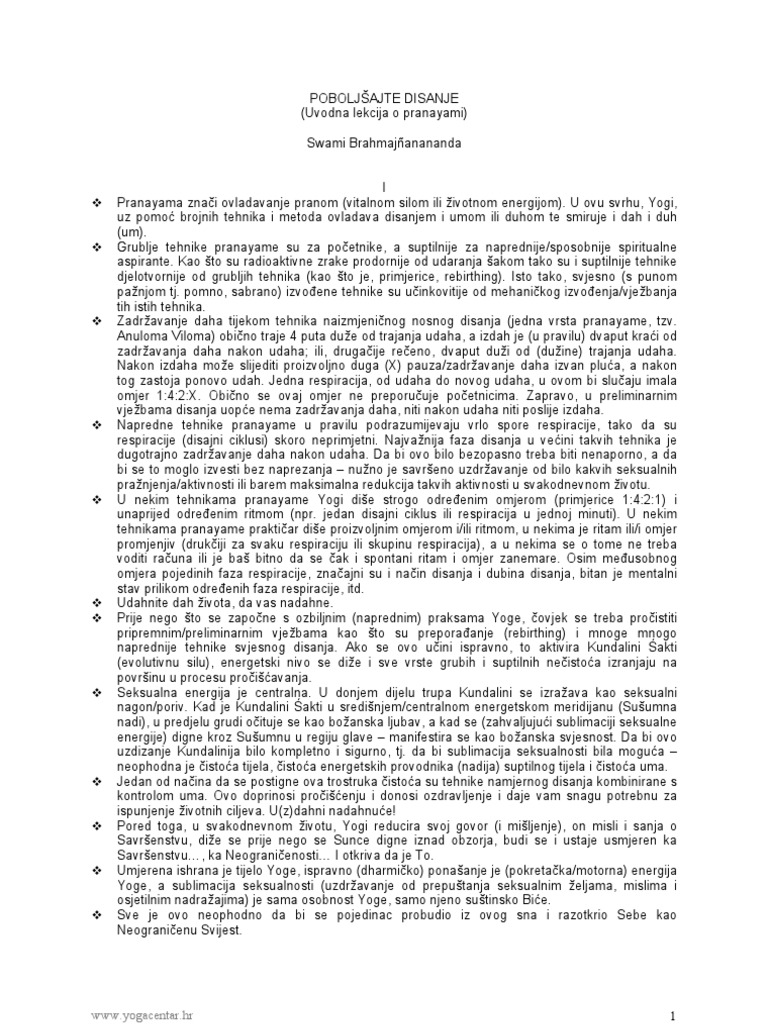 Poboljsajte Disanje | PDF