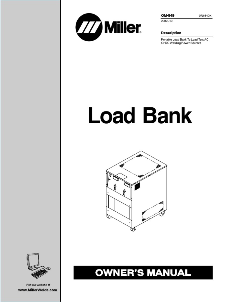 Load Bank Manual Miller | PDF | Welding | Construction